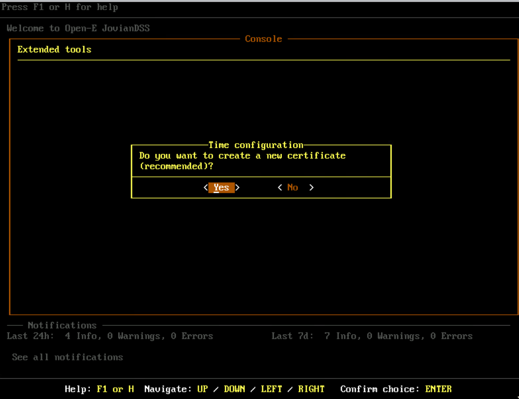 [JDSS] HTTPS certificate regeneration - Open-E :: Knowledgebase, Knowledge Database